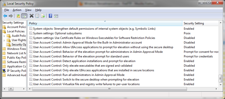 Windows 7 UAC elevation problem -- seems to "auto-deny" most ...